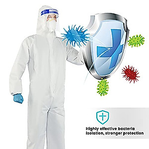 YIBER Hazmat Suits | 7 Sizes & Multiple Specifications Options | Heavy-duty Full Body Protective Suits Pressed From PPSB Material & PE film | Safe & Suitable For Countless Applications