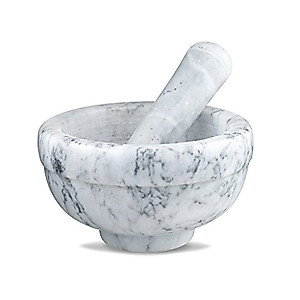 Sagler mortar and pestle set Marble Grey 3.75 inches diameter