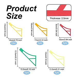 OLYCRAFT 9 Pcs Pet Bandana Sewing Template Set: Arch & Trapezoid Rulers - Acrylic Quilting Templates for DIY Craft Dog Bib Patterns