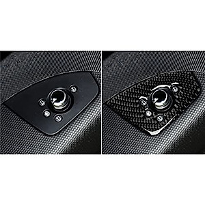 NC Carbon Fiber Trim Cover Sticker Compatible with Audi TT 8n 8J MK123 TTRS 2008-2014 (Carbon Fiber A, Door Button Cover B LHD)