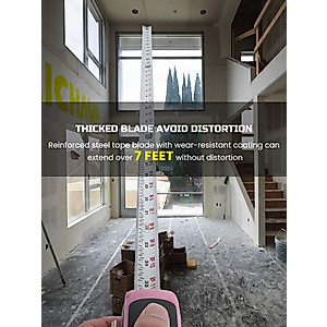 Lichamp Small Tape Measure 10 Feet, Pink Tape Measure Mini 3 Pack 10ft x 1/2in with 1/8 Fractions, 0310PK