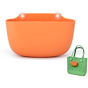 MOTAIN Motain Insert Travel Organizer Storage Pouch,Accessory Bag Compatible with Bogg Bags,Keep Cell Phone, Lipstick, Sunglasses etc(Orange)
