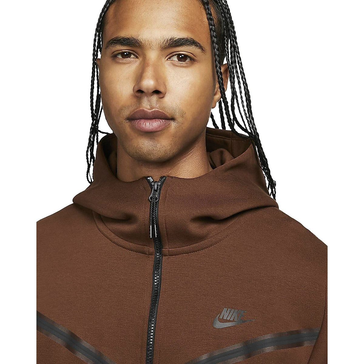 Nike Sportswear Tech Fleece Hoodie Mens Brown/Black -X-Small