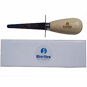 RiverView Enterprise ORIGINAL CHESAPEAKE BAY OYSTER KNIFE - SHUCKING CLAM/SHELLFISH OPENER - STAINLESS STEEL - SEAFOOD KNIFE