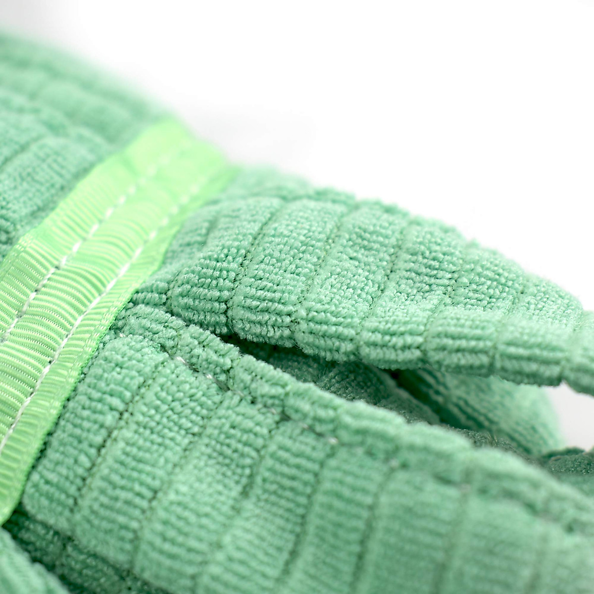 Generic Moptopia Tube Microfiber Mop Head-Commercial Quality Replacement Mop Heads-Floor Scrubbing Pad for Better,Safer Cleaning.Highly Absorbent,Quick Drying Washable Mop (Green,Med)