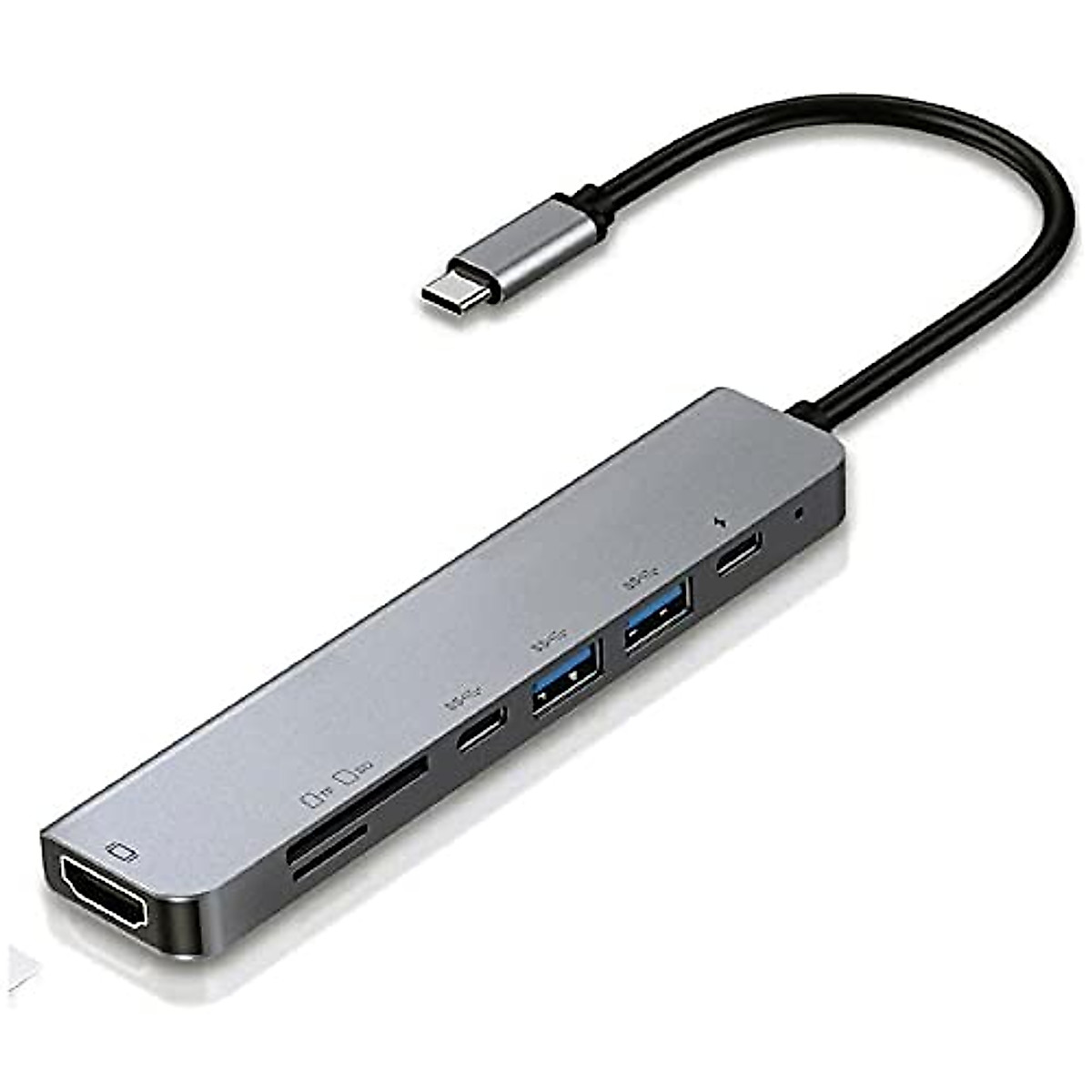 8-in-1 USB C Hub Type-C 3.1 to 4K HDMI-Compatible RJ45 USB SD/TF Card Reader PD Fast Charge USB Dock for MacBook Air Pro PC HUB