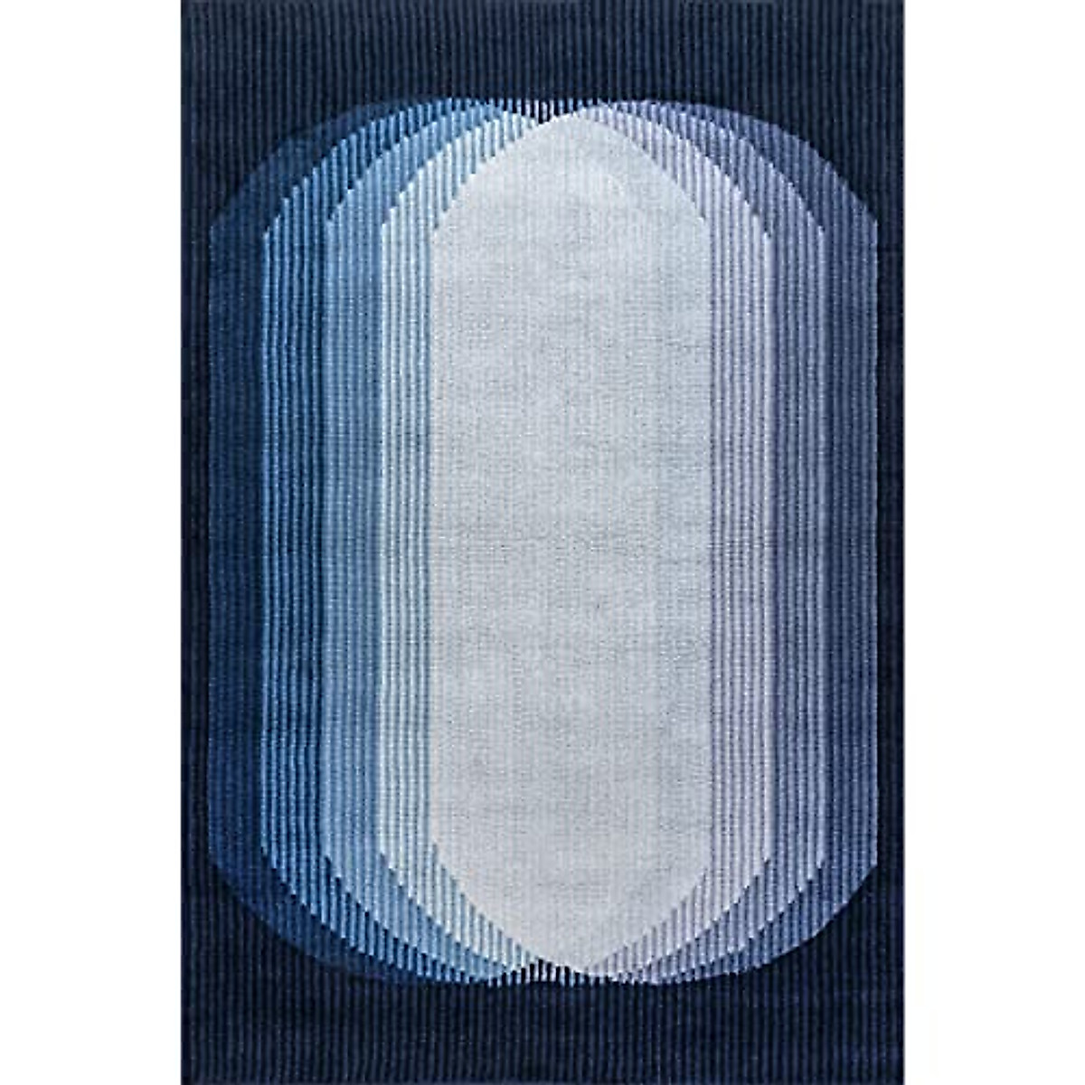 nuLOOM Harlow Wool Abstract Area Rug, 5' x 8', Blue