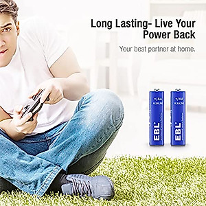EBL AA Batteries 28 Pack, High Capacity 1.5V Double A Power Batteries Long Lasting Alkaline AA Battery Leak Proof Design