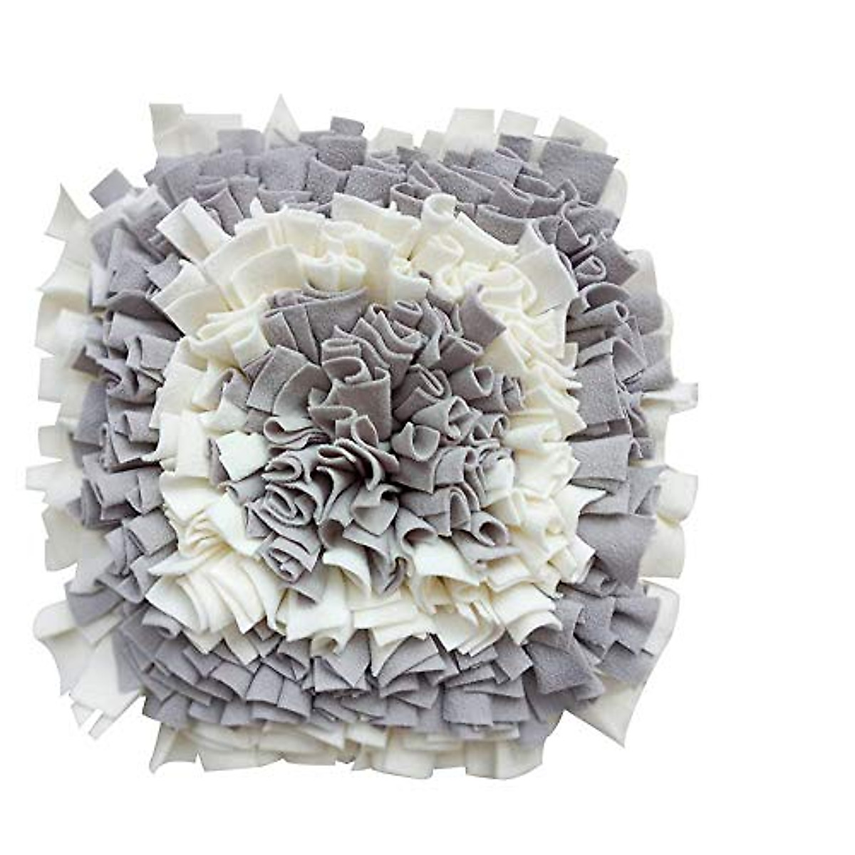 LIVEKEY Pet Snuffle Mat for Dogs, Dog Feeding Mat, Nosework Training Mats for Foraging Instinct Interactive Puzzle Toys (Gray&White) (Gray&White)