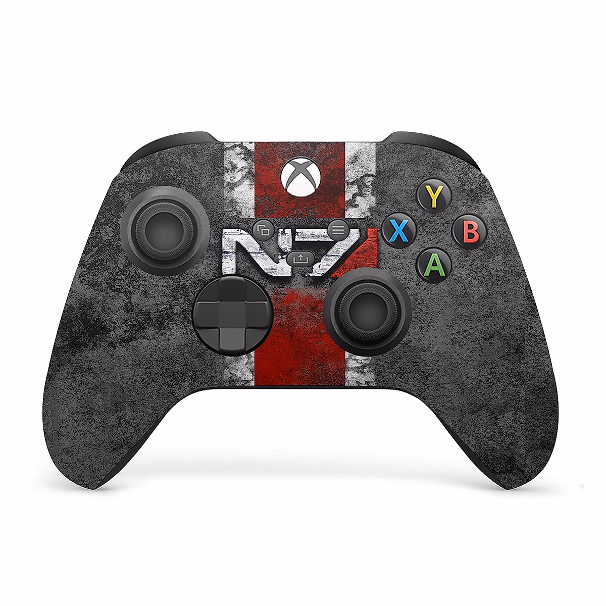 Head Case Designs Officially Licensed EA Bioware Mass Effect N7 Logo Distressed Graphics Vinyl Sticker Gaming Skin Decal Cover Compatible With Xbox Series X Console and Controller Bundle