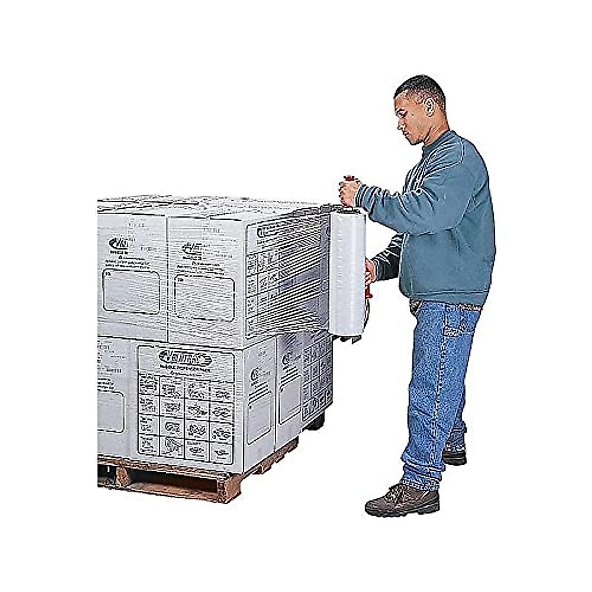 Staples Hwx1820 Blown 80 Gauge Stretch Wrap for Hand Dispenser