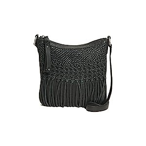 Frye Melissa Woven Swing Pack, Black