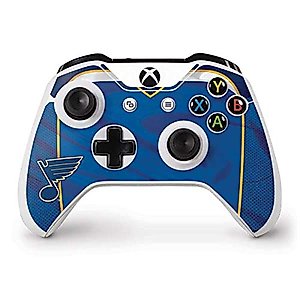 Skinit Decal Gaming Skin Compatible with Xbox One S Controller - Officially Licensed NHL St. Louis Blues Home Jersey Design