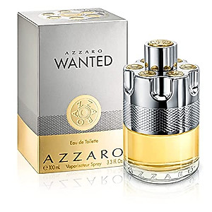 Azzaro Wanted Eau de Toilette — Mens Cologne — Woody, Citrus & Spicy Fragrance, 3.3 Fl Oz