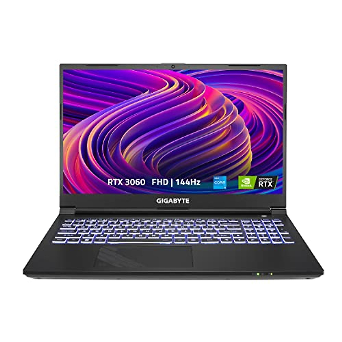 GIGABYTE G5 KE: 15.6" FHD 144Hz, NVIDIA GeForce RTX 3060 Laptop GPU 6GB GDDR6, Intel Core i5-12500H, 16GB Memory, 512GB SSD, Win11 Home, Gaming Laptop (G5 KE-52US213SH) ,Black