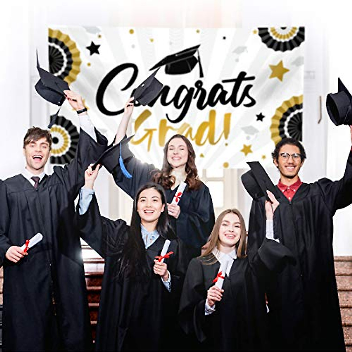 Graduation Banner 2023 - Graduation Decorations 2023 - Graduation Party Supplies 2023 - Large 71” x 40” Graduation Backdrop 2023 Decor - Congrats Grad Banners Yard Sign - Car Decorations for Parade