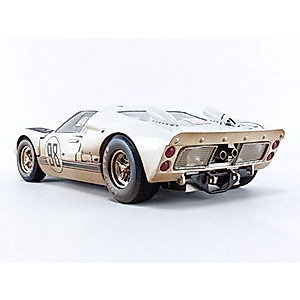 1966 Ford GT-40 MK II #98 White with Black Hood After Race (Dirty Version) 1/18 Diecast Model Car by Shelby Collectibles SC432