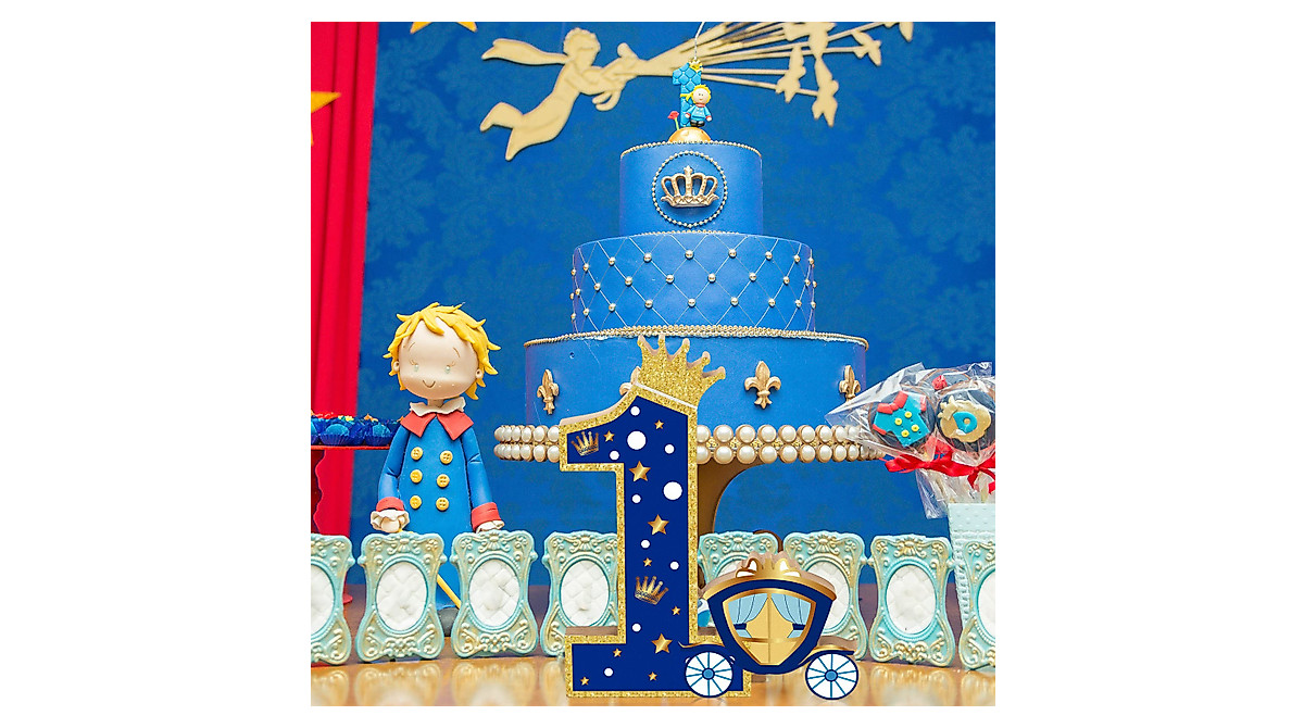 Prince Number 1 Wooden Sign for First Birthday Parties