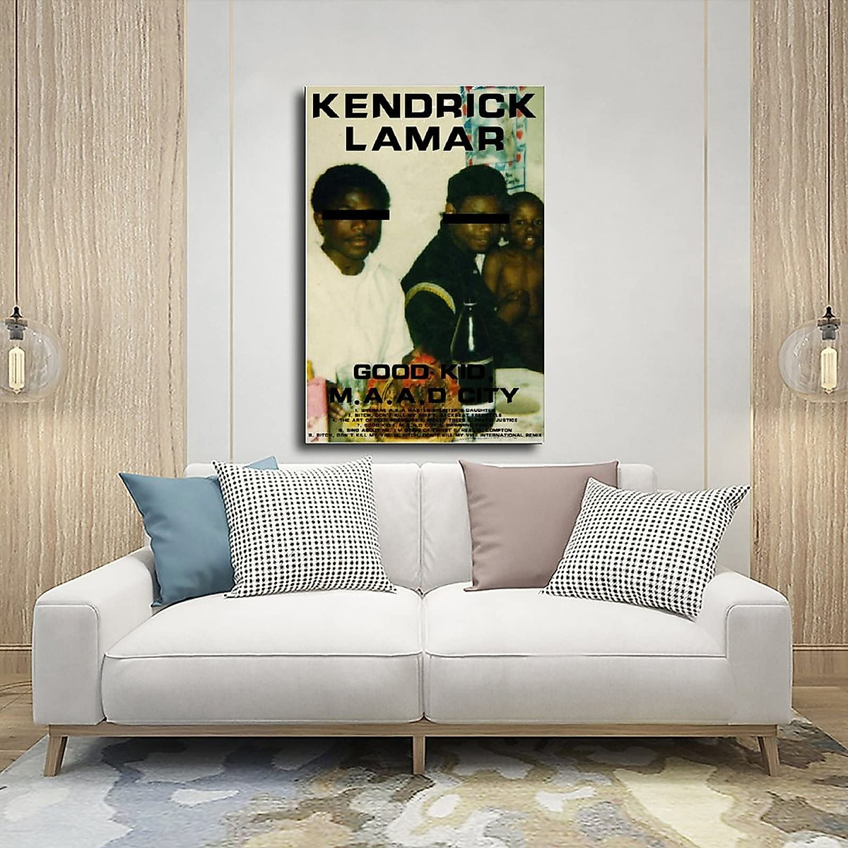 Kendrick Lamar Poster Good Kid, M.A.A.D City Album Cover Posters Canvas Poster Bedroom Decor Sports Landscape Office Room Decor Gift Unframe: 12x18inch(30x45cm)