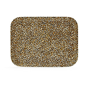 Spode Creatures of Curiosity Leopard Print Birch Tray, 10.6-Inch, Rectangular Serving Platter, Wood Server, Made with Birch Veneer, Dishwasher and Food Safe