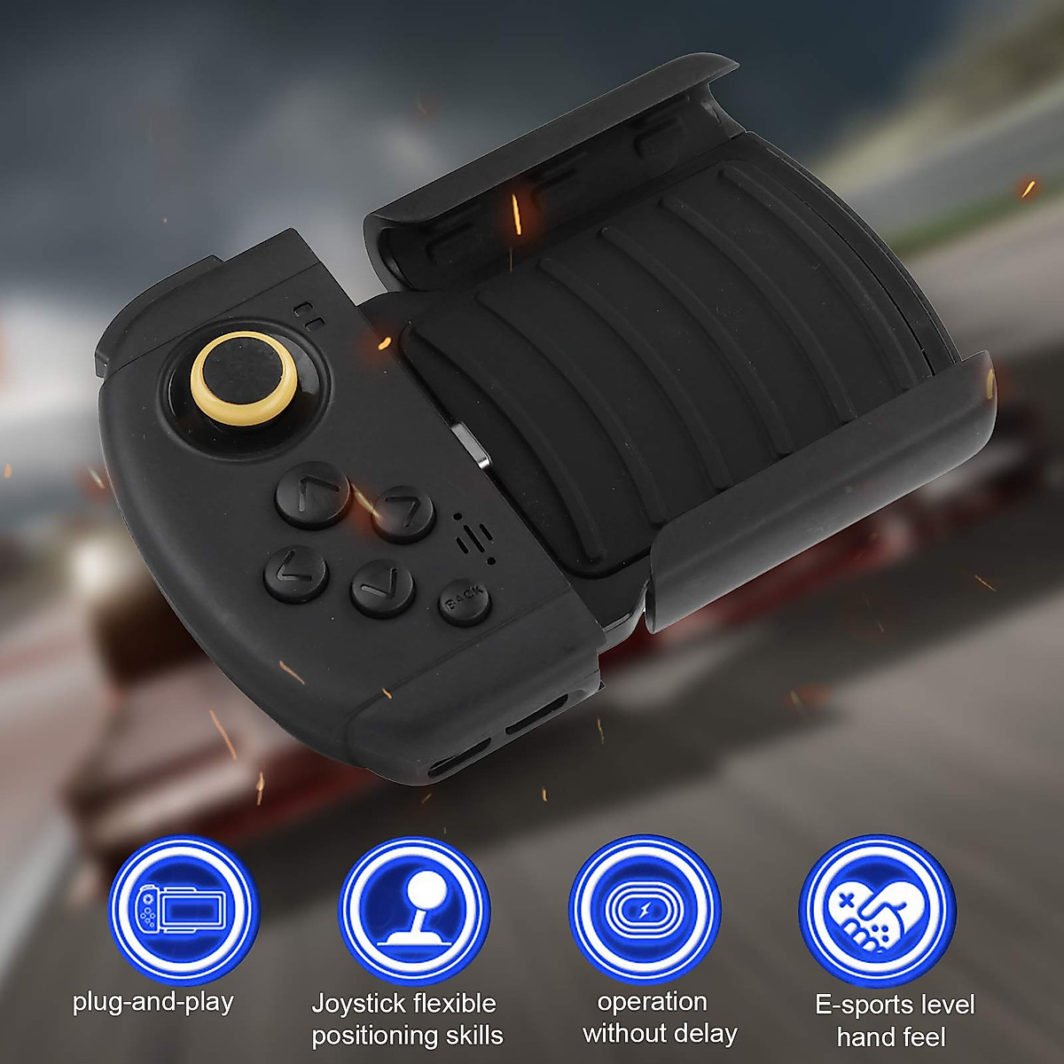 Mobile Controller for Android, Single Hand Phone Gamepad Plug and Play TypeC Joystick Mobile Gaming Controller Peripherals Equipment for Android