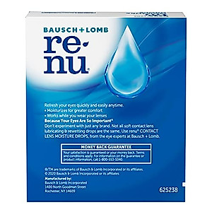 Bausch + Lomb ReNu MultiPlus Lubricating & Rewetting Drops, 0.27 Ounce Bottle Twinpack (Packaging May Vary)