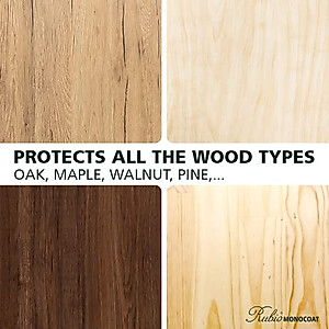 Rubio Monocoat Oil Plus 2C, 350 Milliliters, Pure, Interior Wood Stain and Finish, Food Safe, Easy One-Coat, Linseed Oil, Plant Based, VOC/Solvent Free, Furniture & Flooring Hardwax Oil