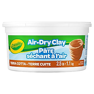 Crayola Air Dry Clay, Terra Cotta, 2.5 Lb Per Pack