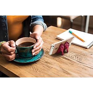 Genuine Fred 5216323 PUMPED UP High Heel Shoe Phone Stand, Ruby Red