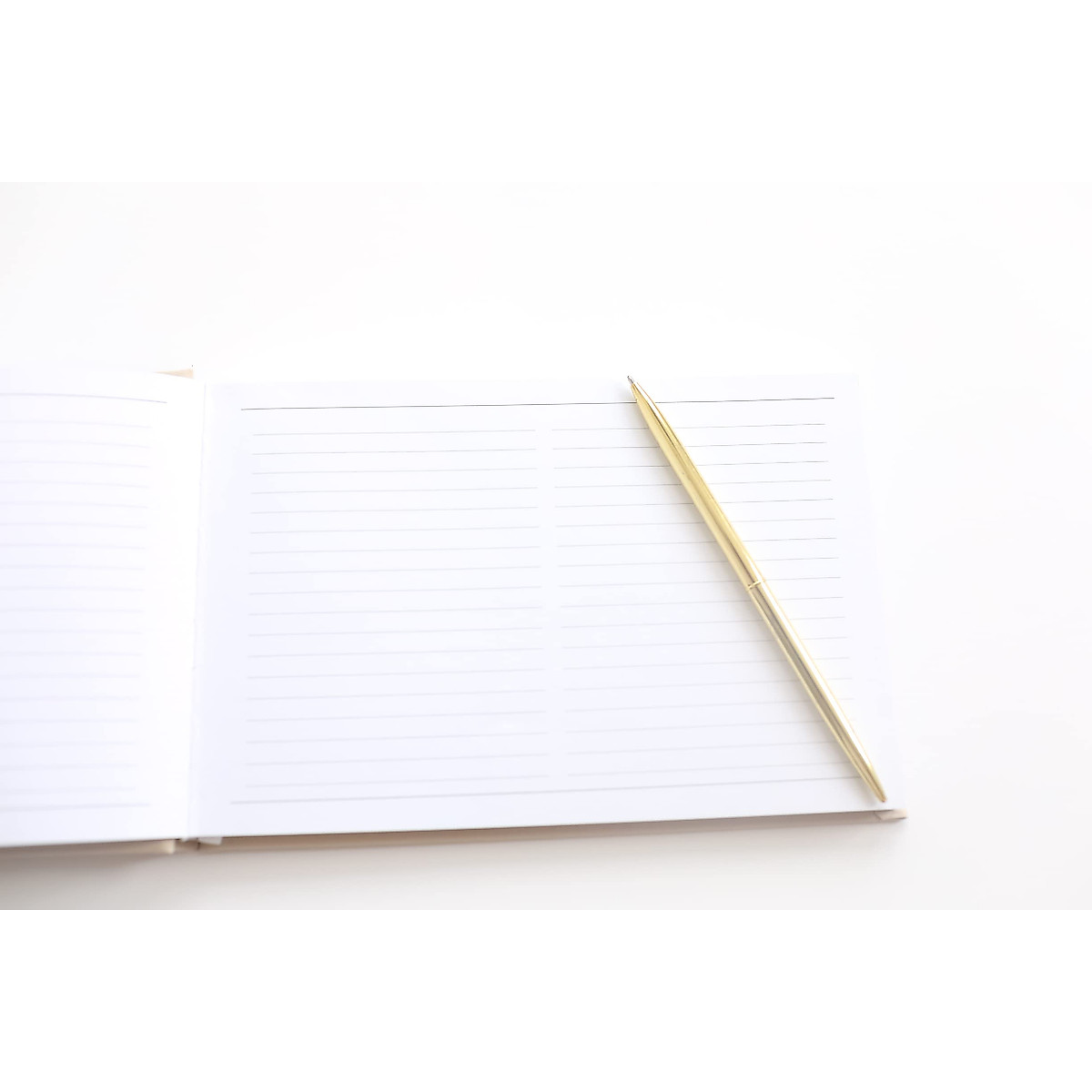 Guest Book: Beautiful Keepsake for Life’s Special Events - Sign In Book for Wedding Reception, Baby Shower, Funeral and Vacation Home - 100 Pages, Ribbon Bookmark and Gold Foil