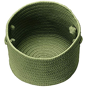 Colonial Mills Boca Raton Braided Polypropylene Moss Green 14"x10" Utility Basket