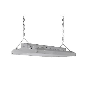 E2 LIGHTING Linear High Bay LED Shop Lights, 2x4 with Motion Sensor & Emergency Battery Backup, 2 Pack 220W LED High Bay Lights for Warehouse & Shop, 5000K High Bay Lights