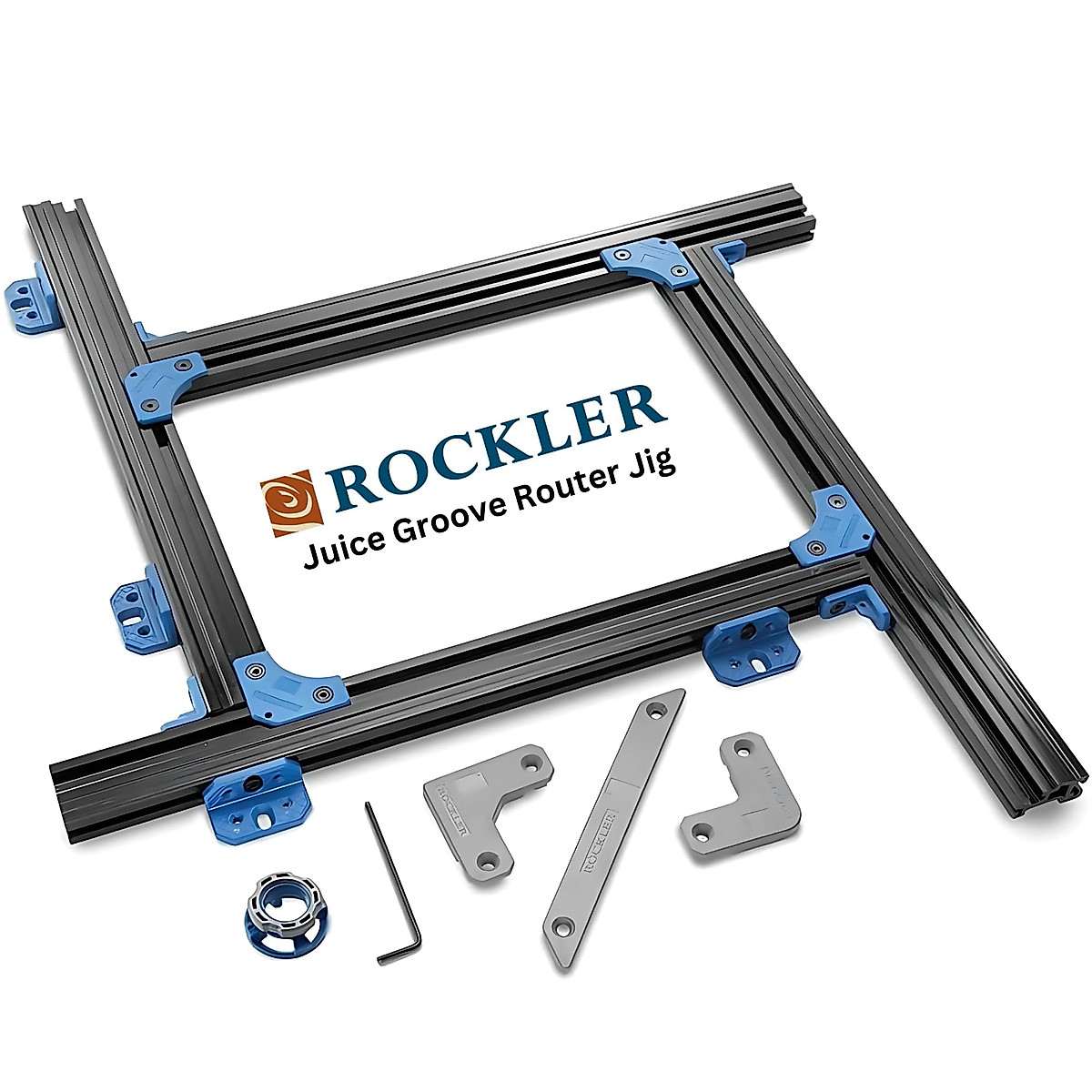 Juice Groove Router Jig for Cutting Board Up to 18” x 18” - Adjustable Juice Groove Jig w/Corner Radius Guides - Versatile Variable Router Jig - Easy-to-Use Router Guide for Perfect Grooves