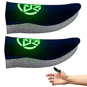Gecorid Finger Sleeves - Anti-Sweat Thumb Sleeves with Silver Fiber,0.3mm Luminous Thumb Sleeves Mobile Finger Protector Breathable Seamless Thumb Finger Sleeve for Mobile Game Controllers