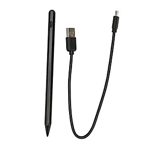 Stylus Pen Tilt Angle Sensor Glossy Writing High Accuracy Magnetism Tablet Stylus Palm Rejection with LED Display for Students for Pro 11 Inch (Black)