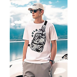 EVANCARY Small Sling Backpack for Men Women, Sling Bag/Chest Bag Daypack Crossbody Backpack for Travel Sports Running Hiking