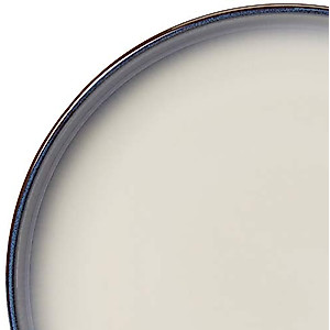 Gibson Elite Serene Fountain Round Reactive Glaze Stoneware Dinnerware Set, Service for Four (16pcs), Blue