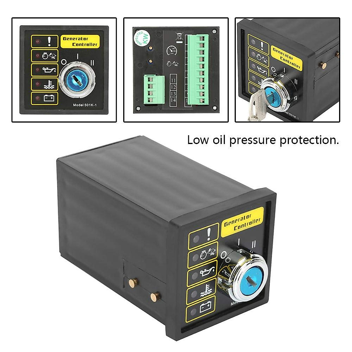 Generator Controller, DSE501K Generator Electronic Controller Start Module Control Panel Manual Start & Stop Module