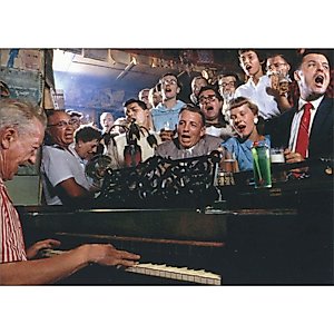 Avanti Press Singing at Casey's Piano Bar America Collection Birthday Card