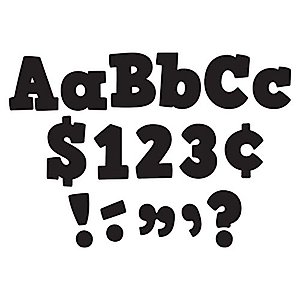 Teacher Created Resources Black Bold Block 4" Letters Combo Pack (TCR5822)
