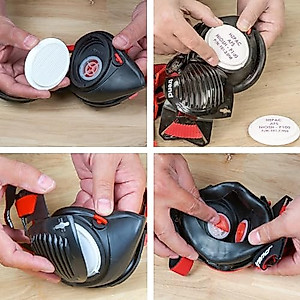 Trend Replacement P100 Filters (5 x 1 Pair) for The Trend Air Stealth Half Mask, HEPAC Filtration, NIOSH P100, APF10 x WEL, STEALTH/4/5