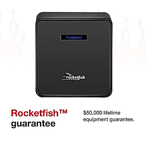 Rocketfish 2-Outlet Surge Protector - Low-Profile Protection for Devices - Black