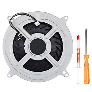 Replacement PS5 Internal Cooling Fan, Internal Cooler Fan Replacement for Sony PlayStation 5 PS5 Series 12047GA-12M-WB-01 12V 2.4A 23 Blades Fan General 17 Blades G12L12MS1AH-56J14 Fan