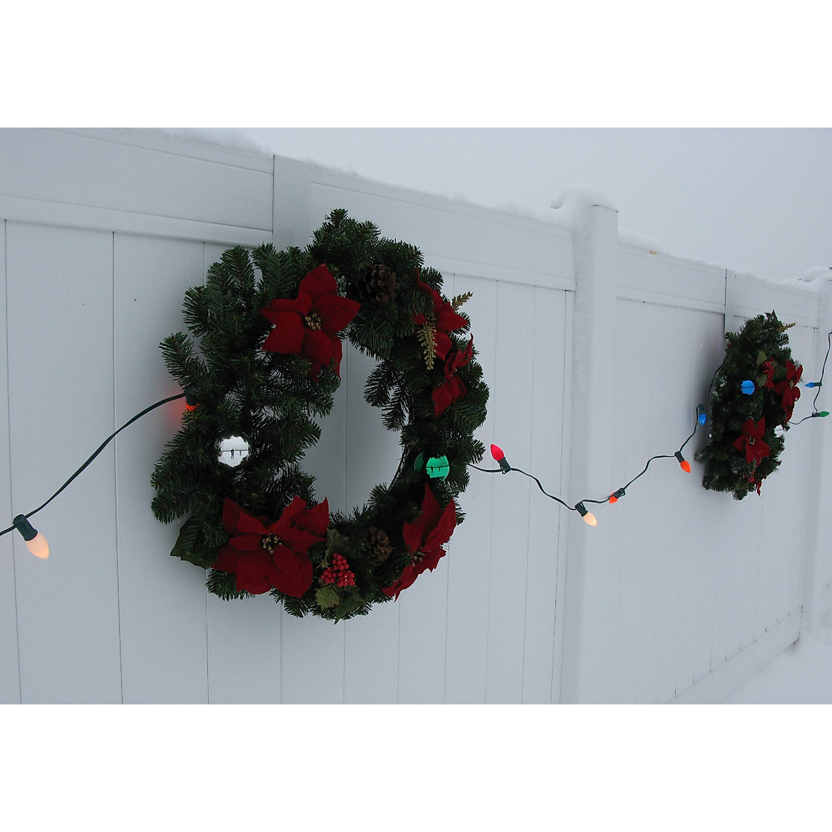 MIDE Products Aluminum Slip-on Fence Hooks, 2-06-WHITE, Pair