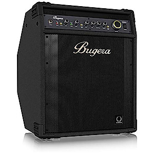 BUGERA BXD15 1000 Watt Bass Amplifier with Original 15" Turbosound Speaker, MOSFET Preamp, Compressor and DYNAMIZER Technology, Black