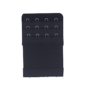 DoHope Elastic Back Bra Extender 4 Hook 3 Row 3/4" Stretchy Extension Tape Multi Color (5PCS Multi Color (Hook Center Size 1/2"))