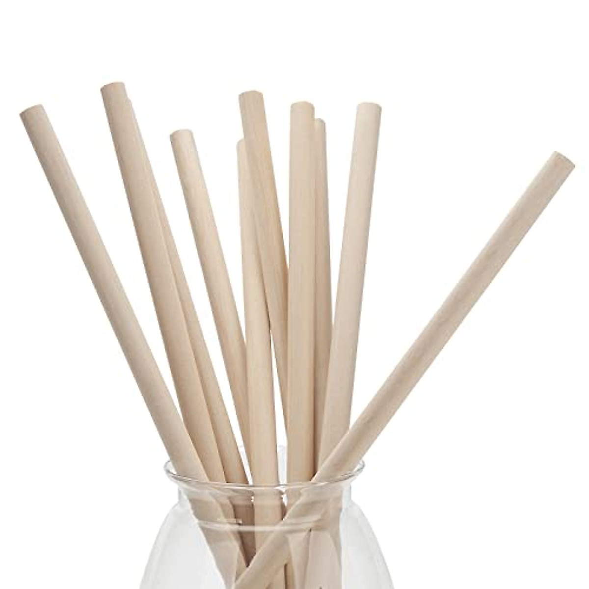 Wooden Dowel Rods Wood Dowels, 10PCS 1/2 x 12" Round Wooden Sticks for Craft, Macrame Dowel, Unfinished Hardwood Sticks for Arts and DIYers, Crafting, Tiered Cake Support and Wedding Ribbon Wands