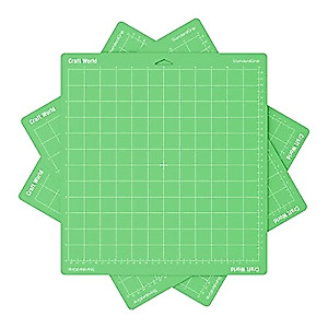 Craft World 3 Pieces Standardgrip Cutting Mats 12x12 for Cricut Maker 3/Maker/Explore 3/Air 2/Air/One, Sturdy Cutting Mats for Crafts