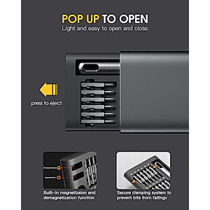 Kingsdun 51 in 1 Precision Screwdriver Set, Portable Screwdriver Set with 48 Magnetic Bits Torx Hex Screwdriver for iPhone, Laptop, PC, Watch, Glasses