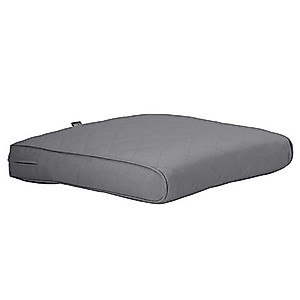 Classic Accessories Montlake Water-Resistant 48 x 18 x 3 Inch Outdoor Quilted Bench Cushion, Patio Furniture Swing Cushion, Grey, Patio Loveseat Cushion
